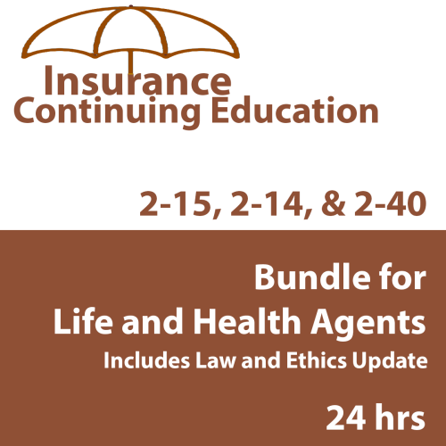 Florida Health & Life CE Bundle | 24hr Online – 2-15, 2-14, 2-40 Agent ...